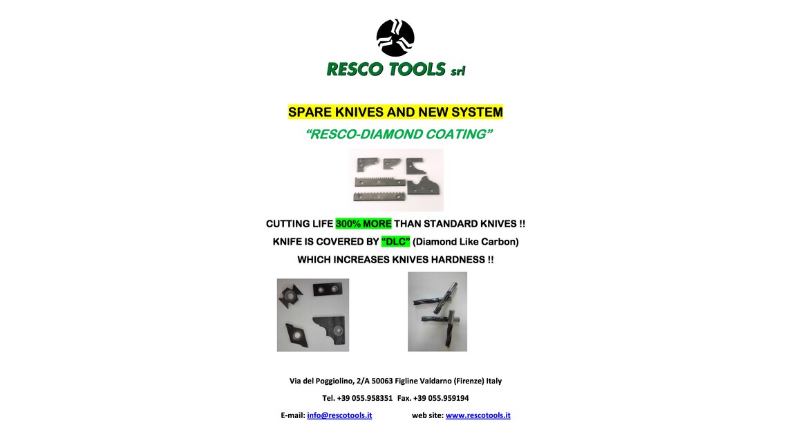 LIGNA Produkt 2023: COATING DLC (RESCO TOOLS)