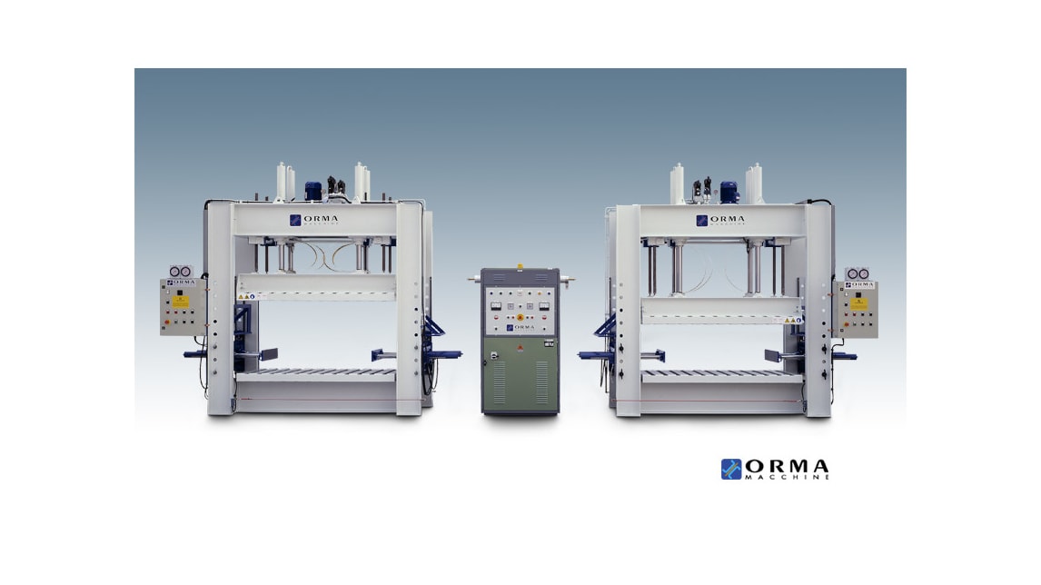 LIGNA Product 2025: Bending press for plywood or solid wood (Ormamacchine)